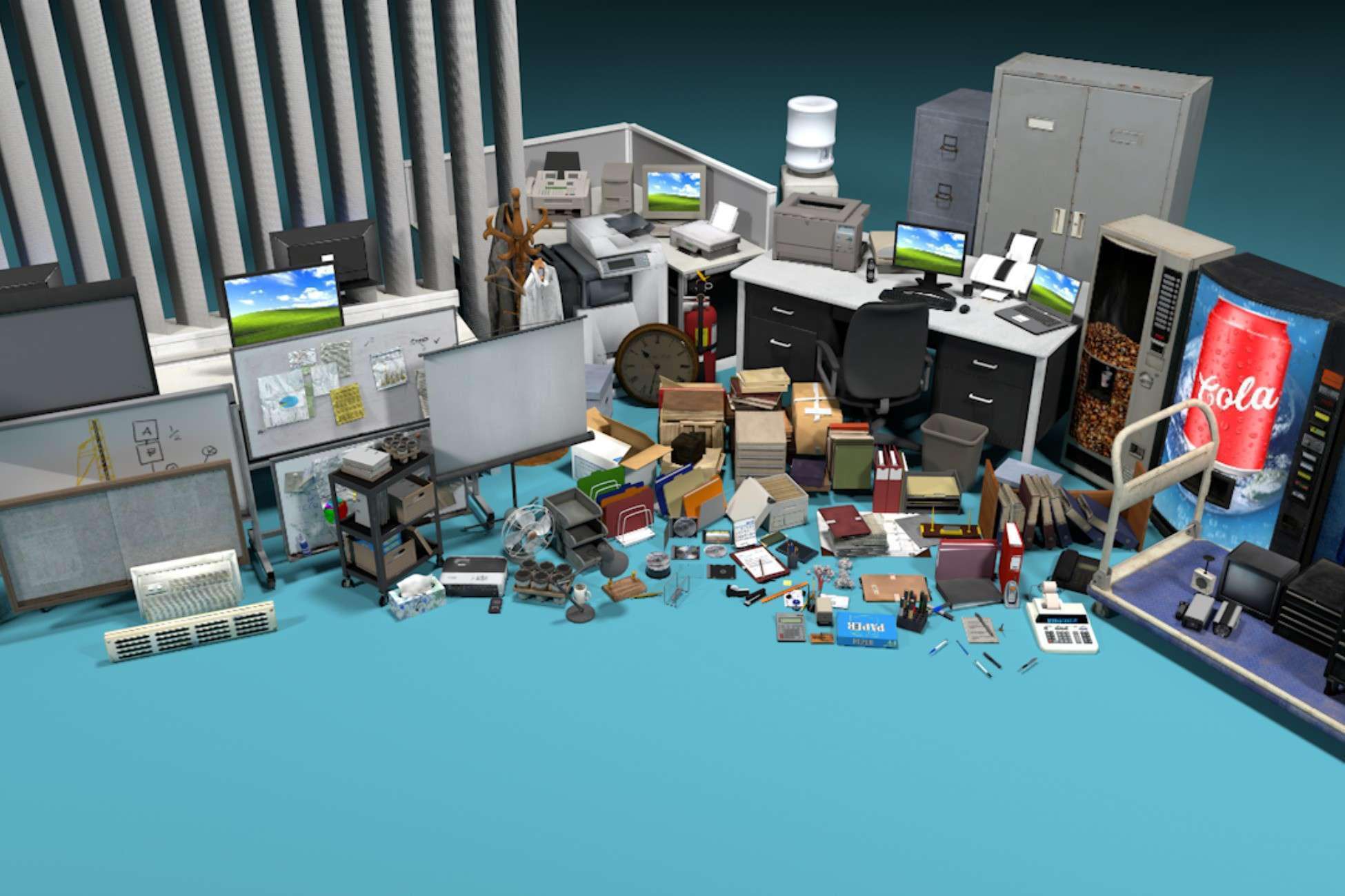 ULTIMATE OFFICE PROPS 150+ Free Download - TheDevSupply